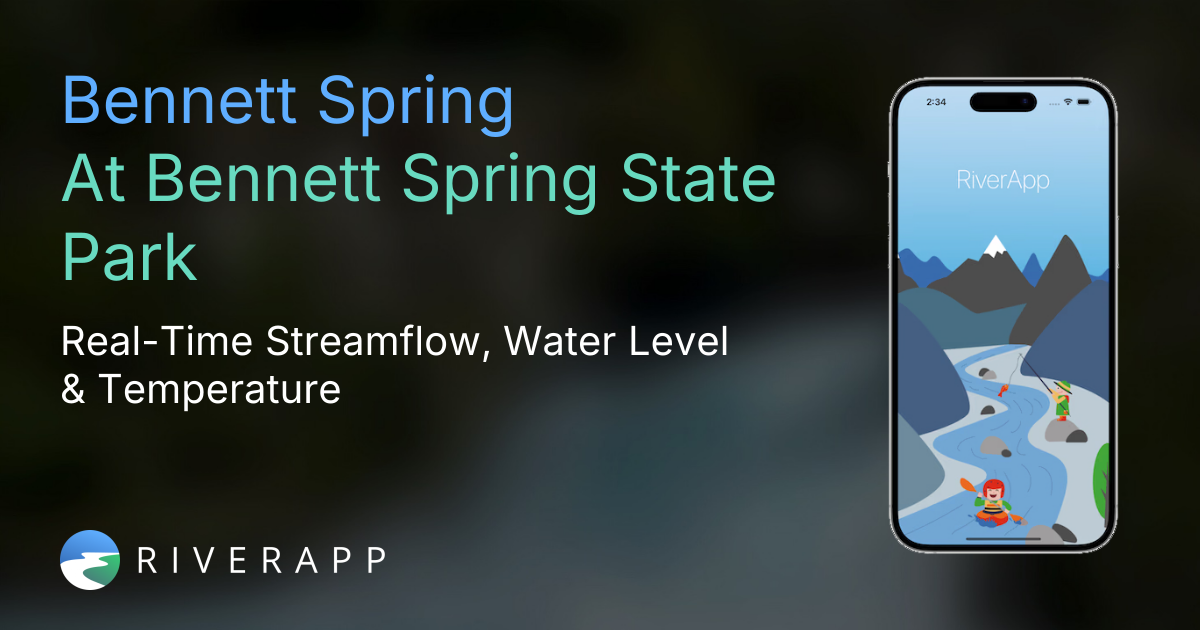 Bennett Spring | At Bennett Spring State Park - Real-Time Streamflow ...